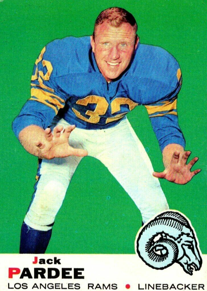 Jack Pardee Signed Los Angeles Rams 8x10 Photo (JSA COA) Tackling Bria ...