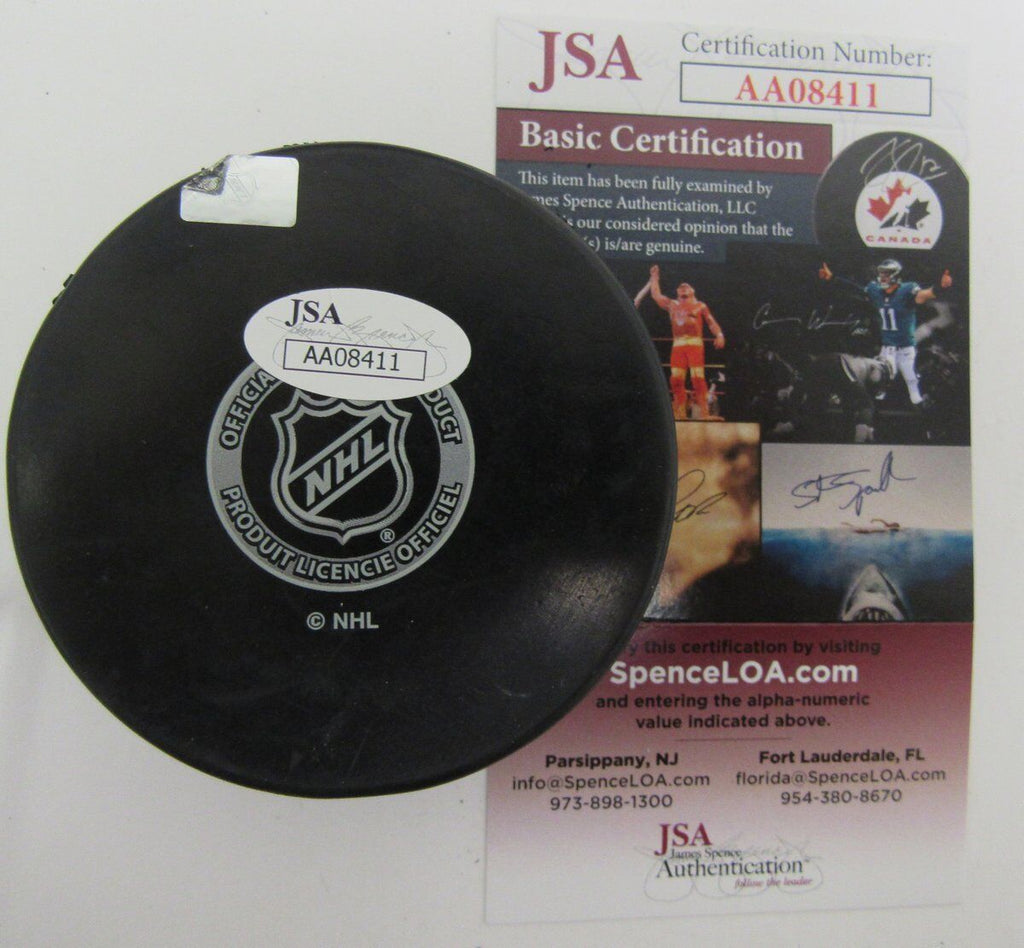 Brandon Manning Flyers Autographed/Signed Flyers Logo Puck JSA 139258 ...
