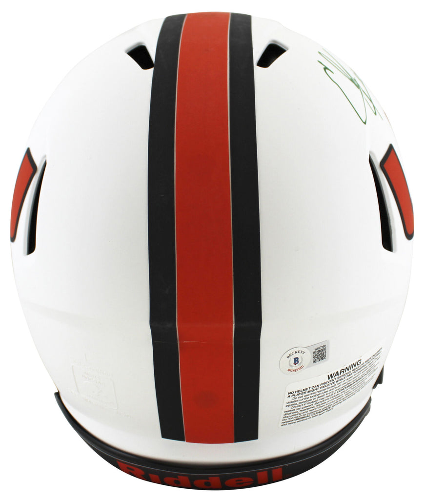 Miami Ed Reed Authentic Signed Lunar Full Size Speed Proline Helmet BA ...