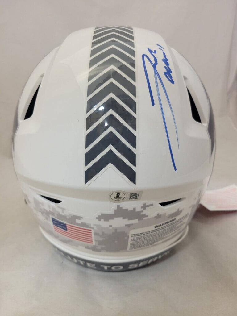 JOSH ALLEN SIGNED BUFFALO BILLS STS 3 SPEEDFLEX AUTHENTIC HELMET BECKE ...