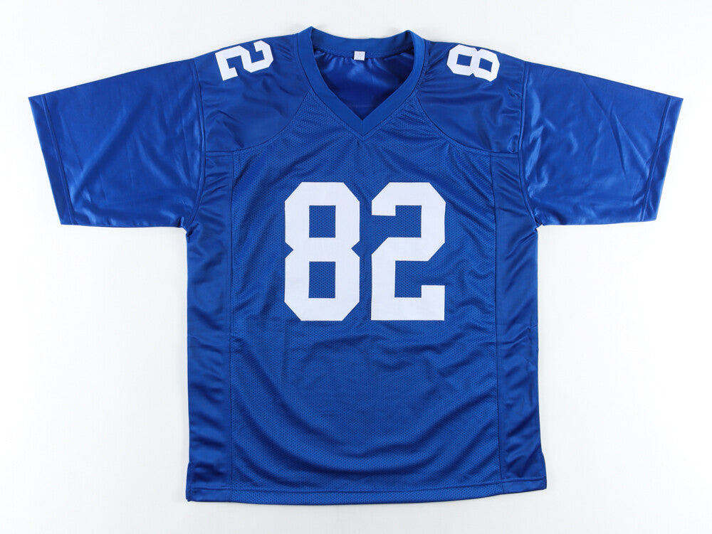 Mario Manningham Signed New York Giants Jersey (Beckett) Ex Michigan R ...