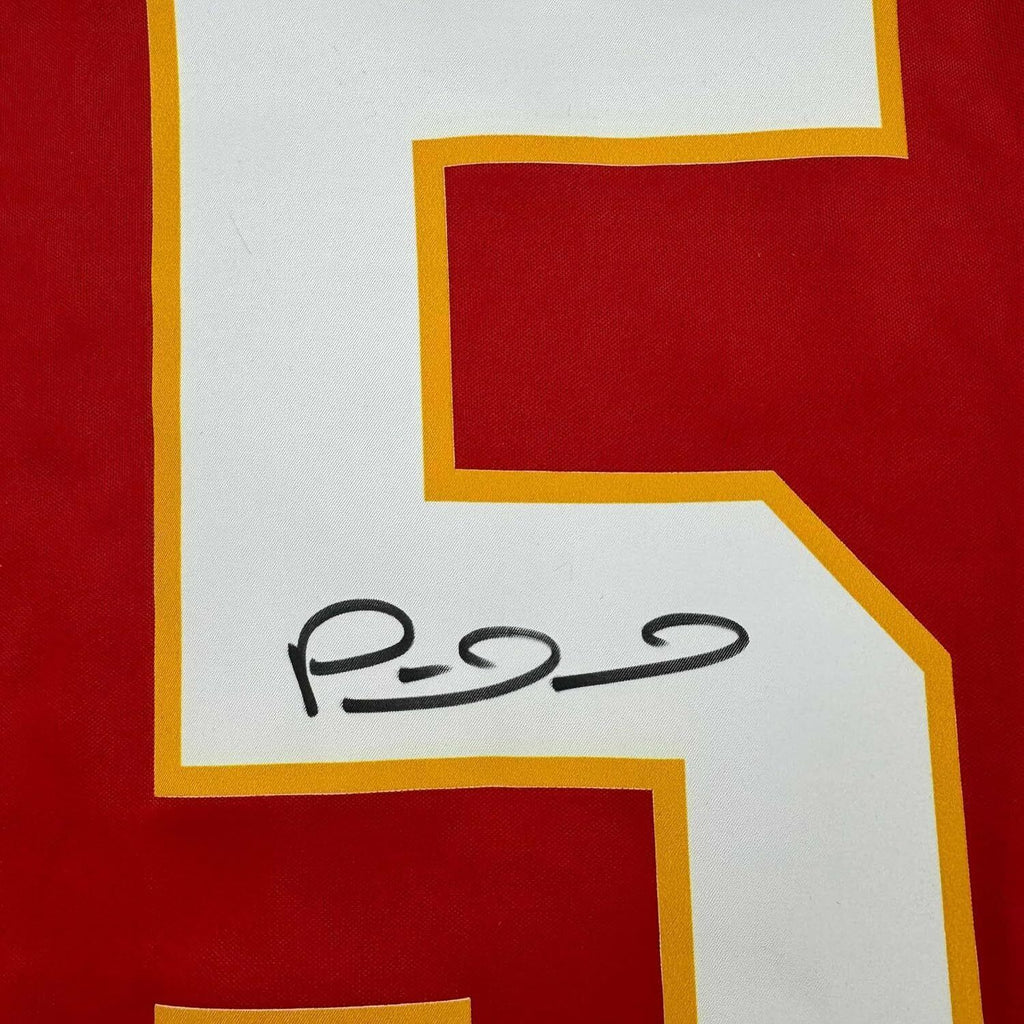 Framed Autographed/Signed Patrick Mahomes 35x39 Chiefs Nike Jersey Fan ...