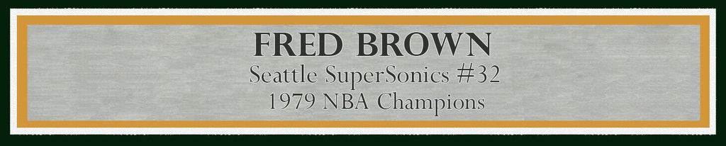 DOWNTOWN FRED BROWN AUTOGRAPHED FRAMED 8X10 PHOTO SEATTLE SUPERSONICS ...