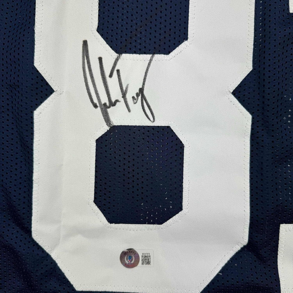 Framed Autographed/Signed Jake Ferguson 33x42 Dallas Thanksgiving Jers ...