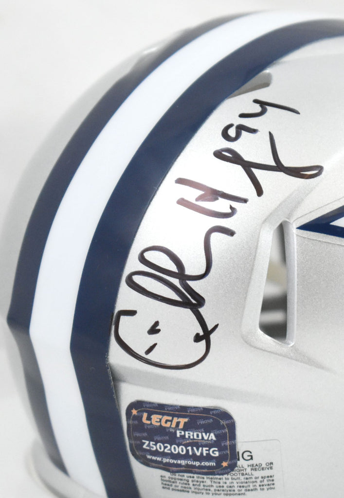 Charles Haley Autographed Dallas Cowboys Speed Mini Helmet - Prova *Bl ...