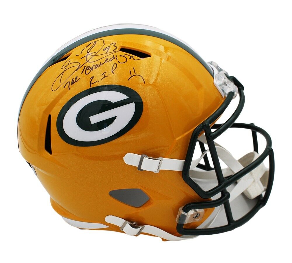 Gilbert Brown Signed Green Bay Packers Speed Full Size NFL Helmet w/ I ...