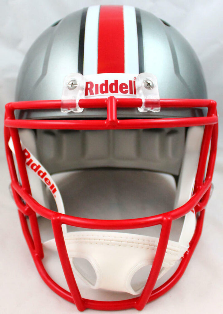 Ezekiel Elliott Autographed Ohio St. F/S Flash Speed Helmet-Beckett W ...