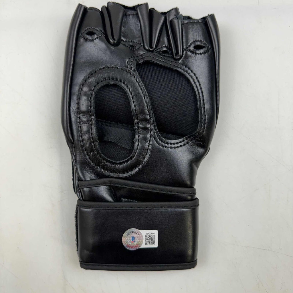 Autographed/Signed Merab Dvalishvili Black Fighting Glove Beckett BAS ...
