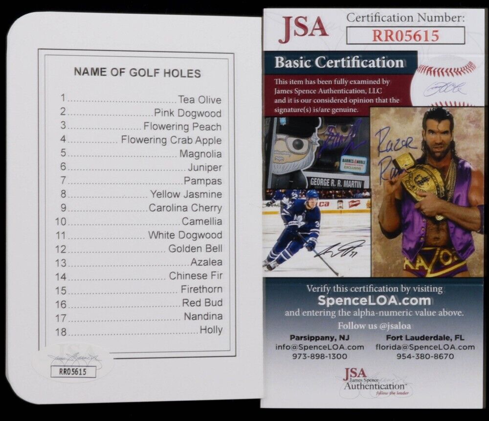 Gary Player Signed Original Augusta National Golf Club Scorecard (JSA ...