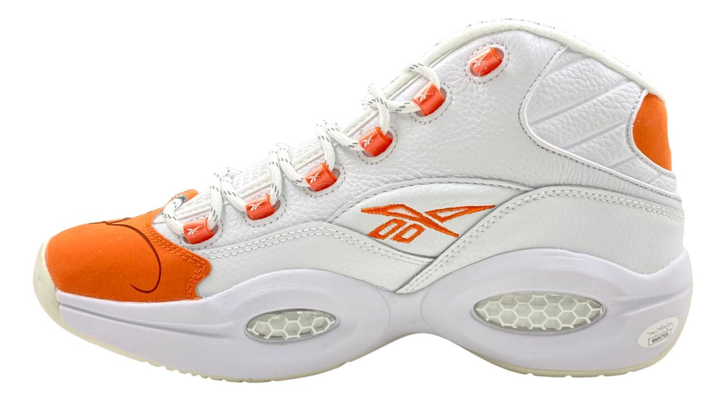 Allen Iverson 76ers Signed Right Reebok Question Mid Orange Shoe JSA I ...