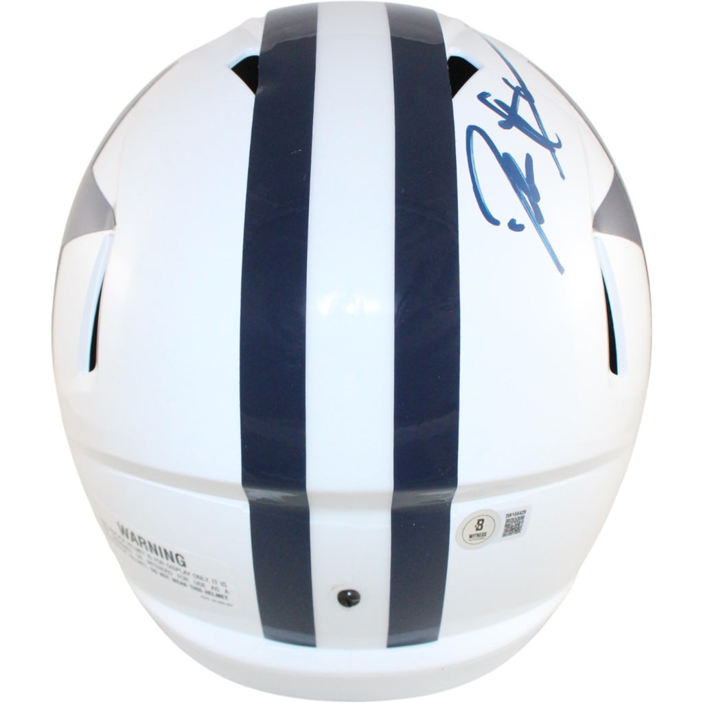 Deion Sanders Autographed Dallas Cowboys F/S TB Helmet Beckett Witness ...