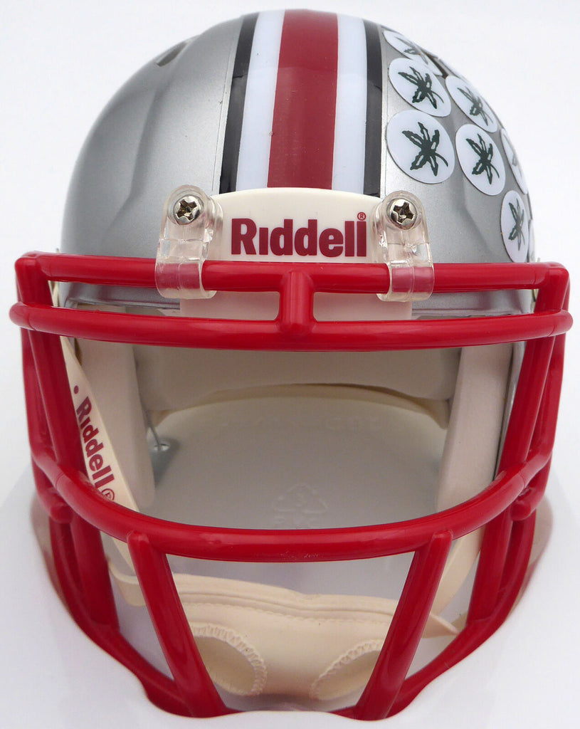 Emeka Egbuka Autographed Ohio State Buckeyes Mini Helmet Beckett BAS Q ...