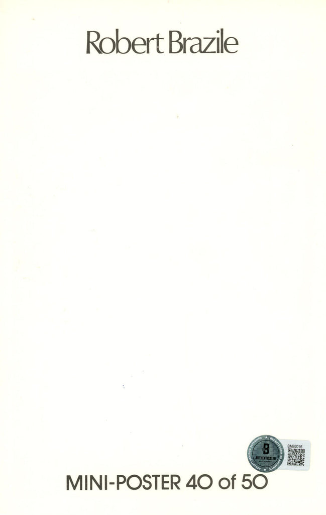 Robert Brazile Autographed Houston Oilers Mini Poster 40/50 Beckett 46 ...