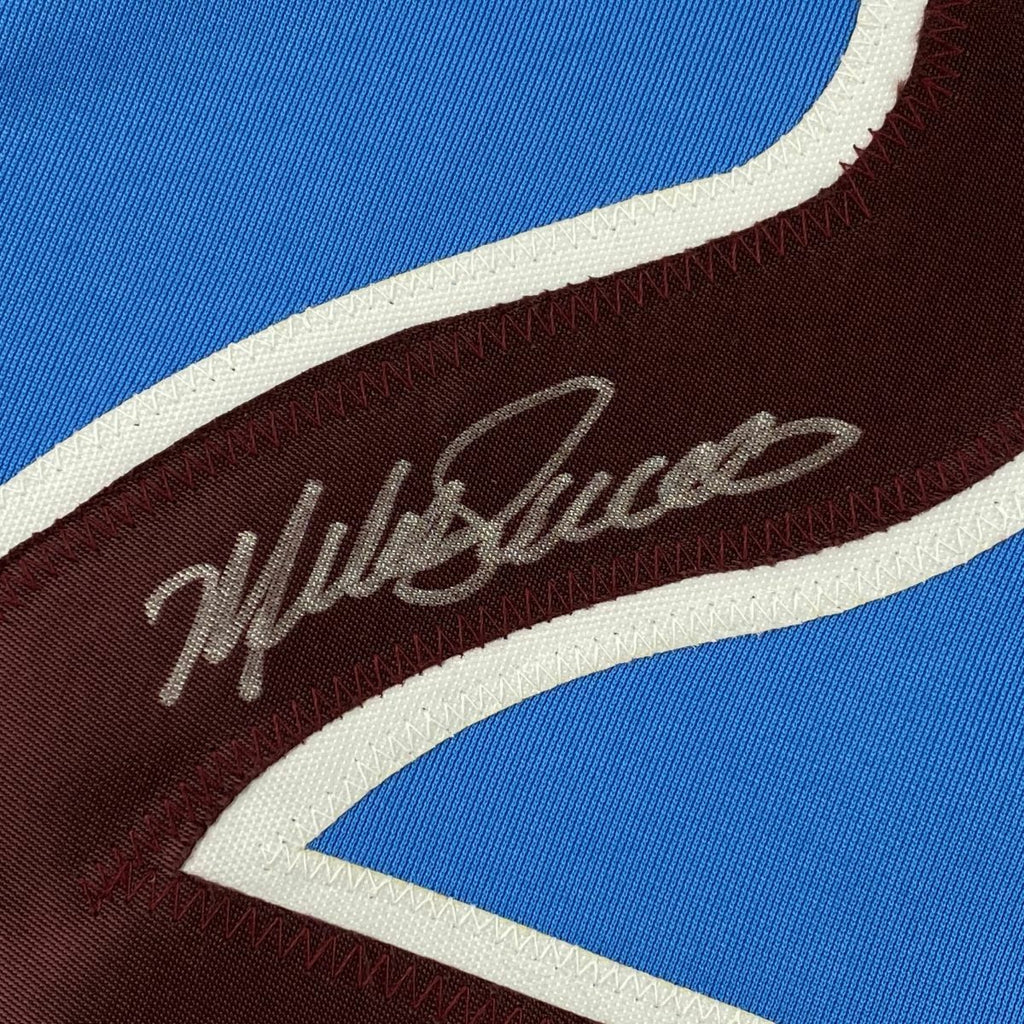 Autographed/Signed MIKE SCHMIDT Philadelphia Retro Blue Baseball Jerse ...