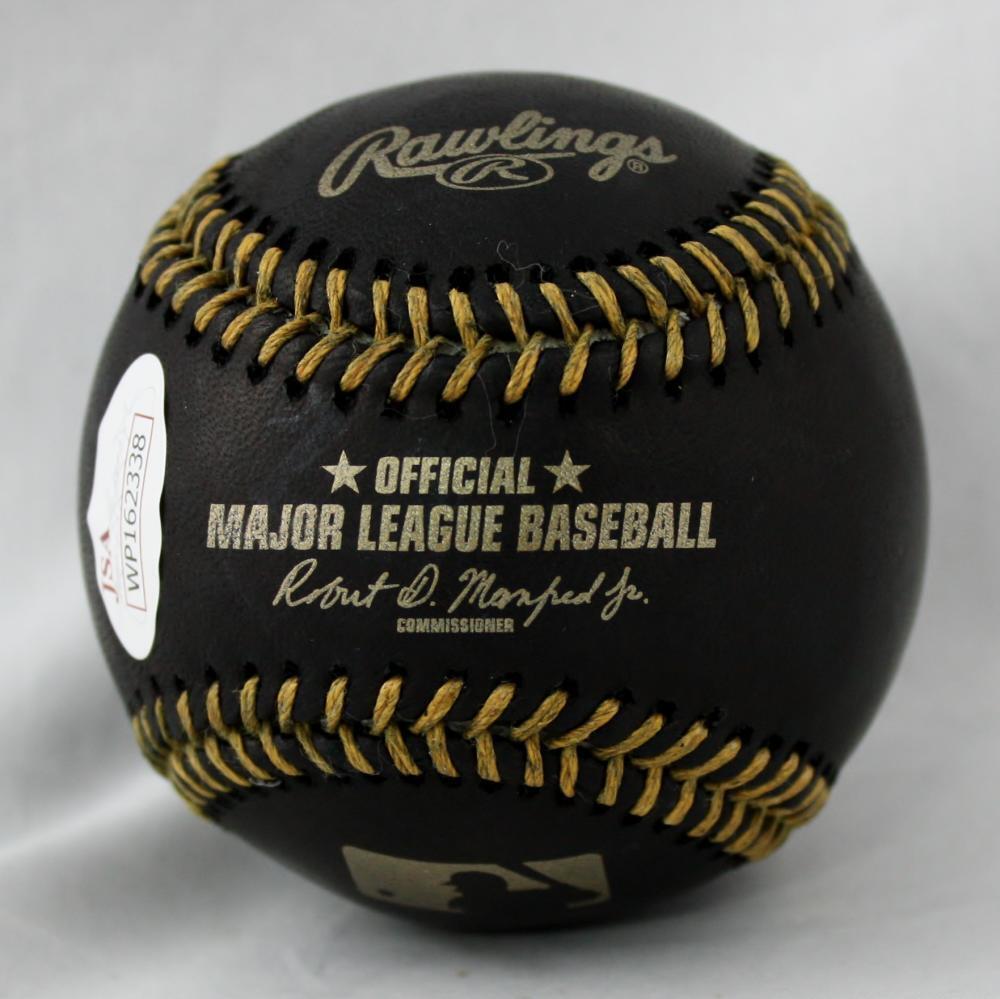 Jose Altuve Autographed Rawlings OML Black Baseball- JSA Witnessed Aut ...