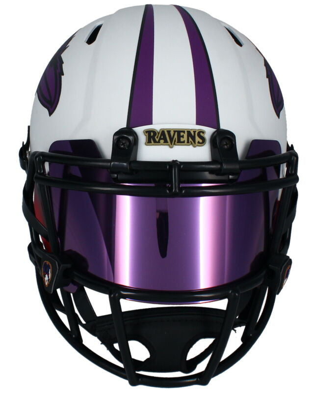 Ray Lewis Autographed Baltimore Ravens Custom Drip Authentic Helmet Be ...
