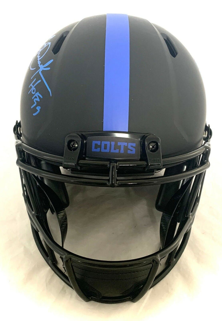 ERIC DICKERSON "HOF 99" SIGNED COLTS FS ECLIPSE AUTHENTIC HELMET BECKE ...