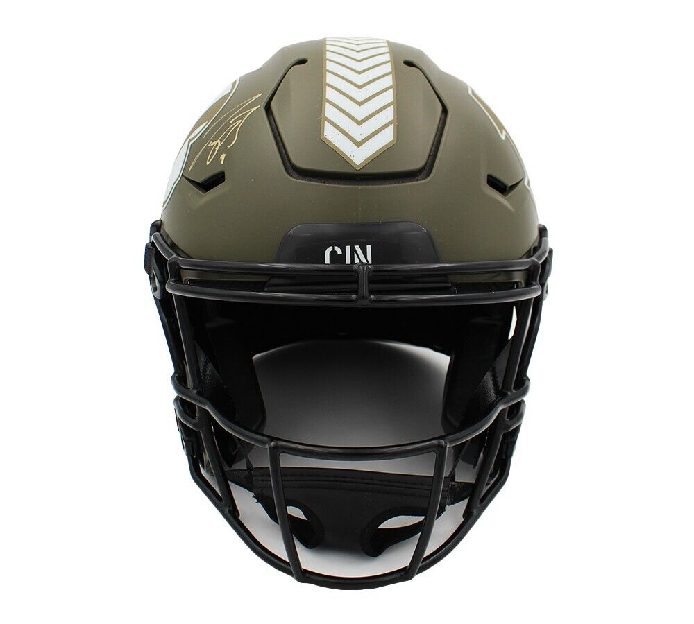 Joe Burrow Signed Cincinnati Bengals Speed Flex Authentic STS NFL Helm ...