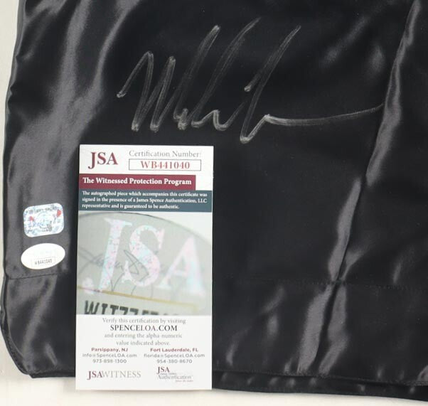Mike Tyson Signed Boxing Trunks (JSA COA) The Badest Man on the Planet ...
