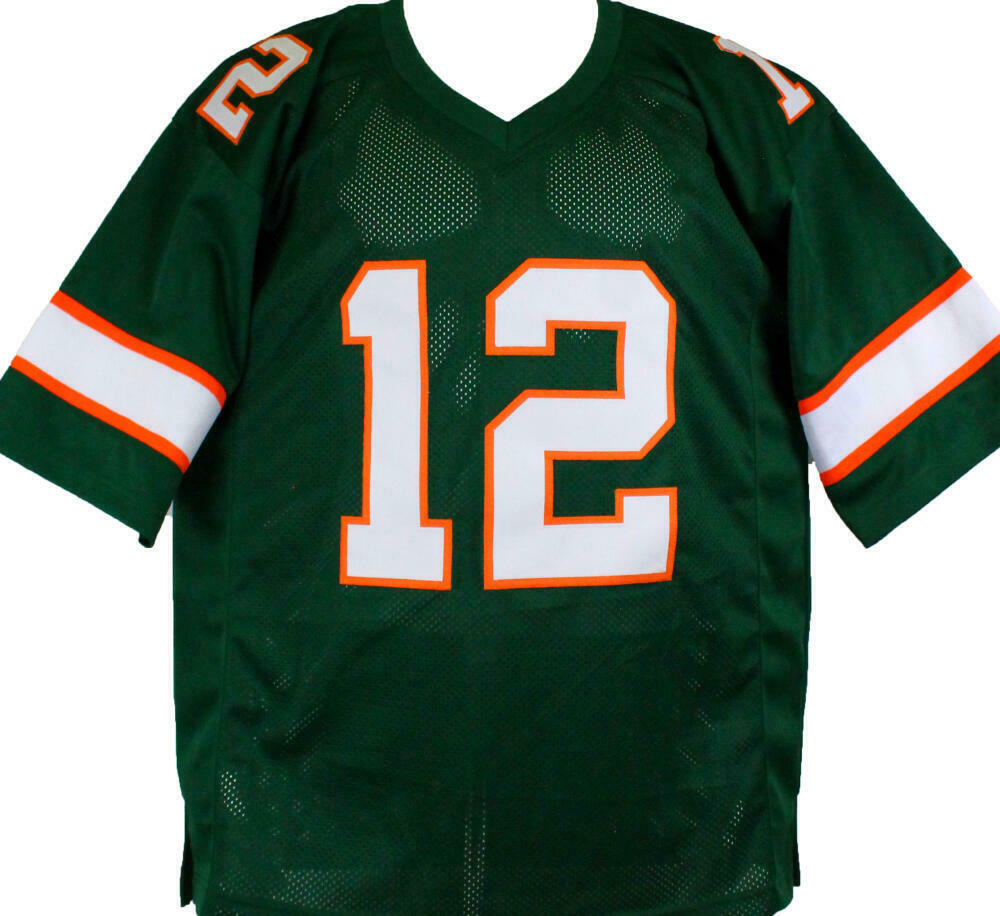 Jim Kelly Autographed Green College Style Jersey-Beckett W Hologram *B ...