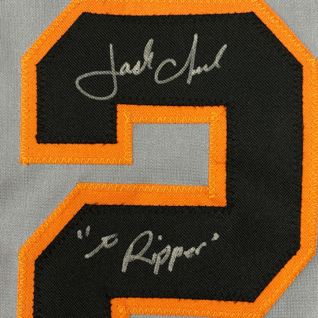 Autographed/Signed Jack Clark The Ripper San Francisco Grey Jersey JSA ...