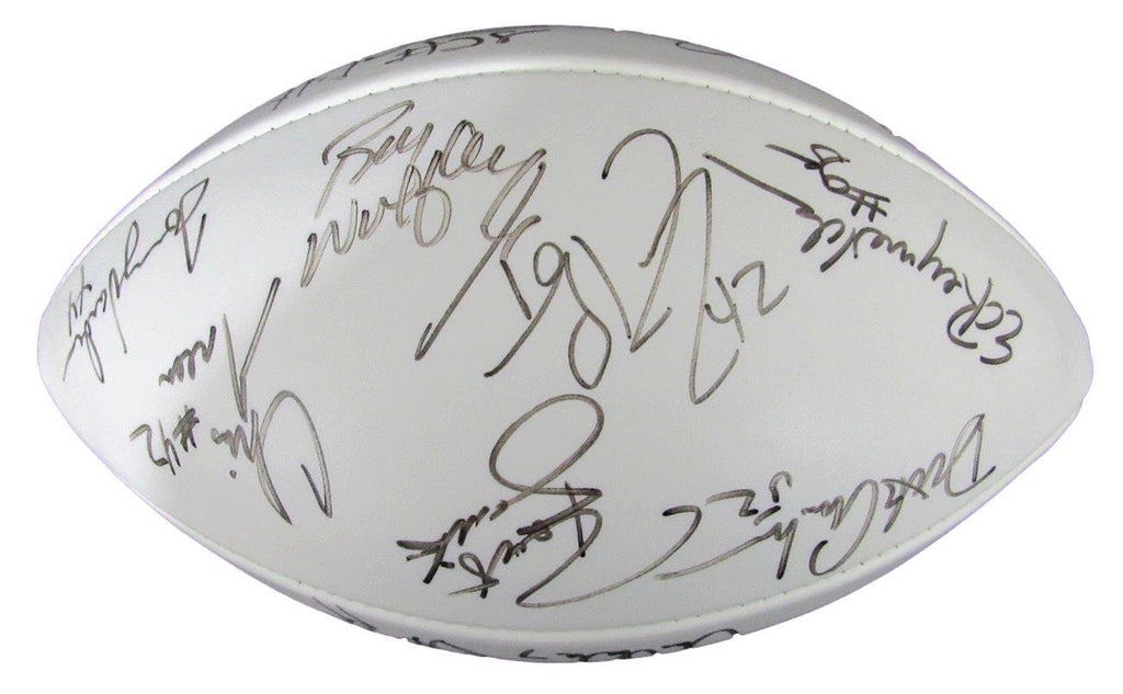 NFL 80s Stars Multi-Autographed (15) Wilson NFL Football Kelly HOF 176 ...