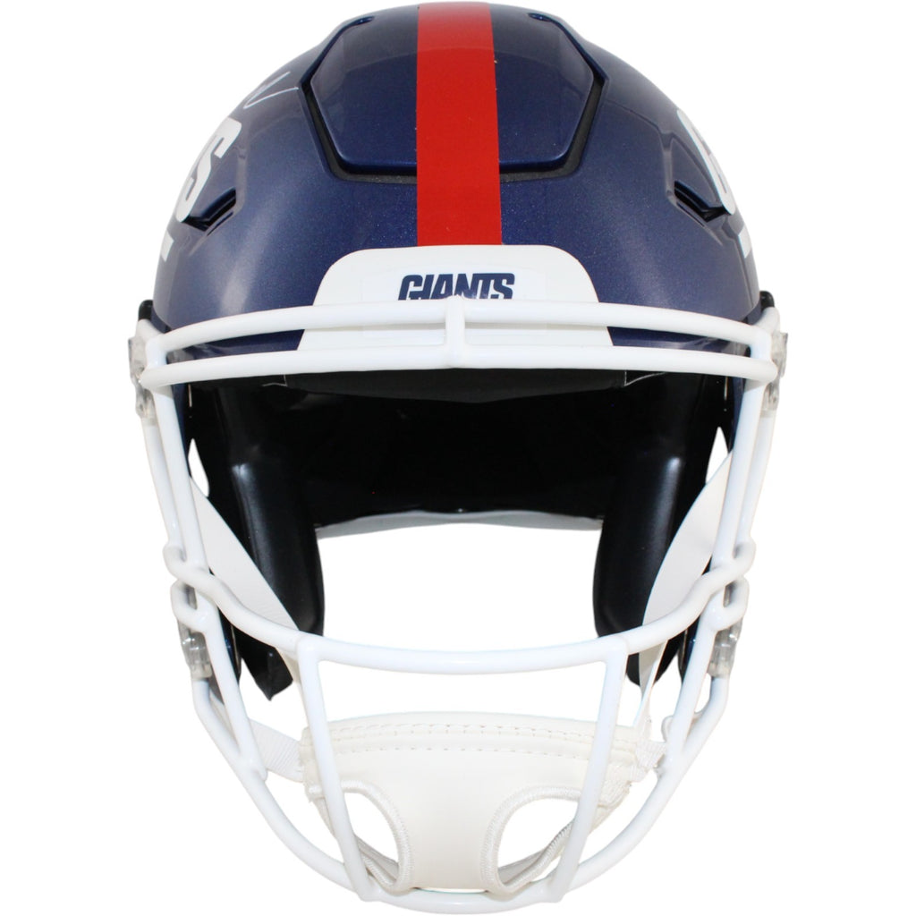 Abdul Carter Signed New York Giants SpeedFlex Color Rush Helmet Becket ...