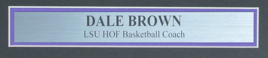 Dale Brown Autographed/Inscribed 11x14 Photo LSU Basketball Coach Fram ...