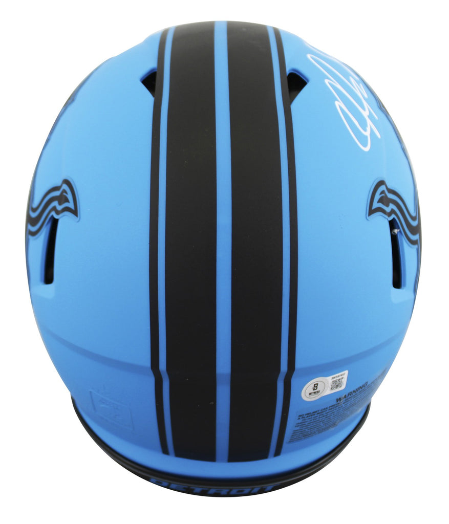 Lions Calvin Johnson Signed Rave Full Size Speed Proline Helmet BAS Wi ...
