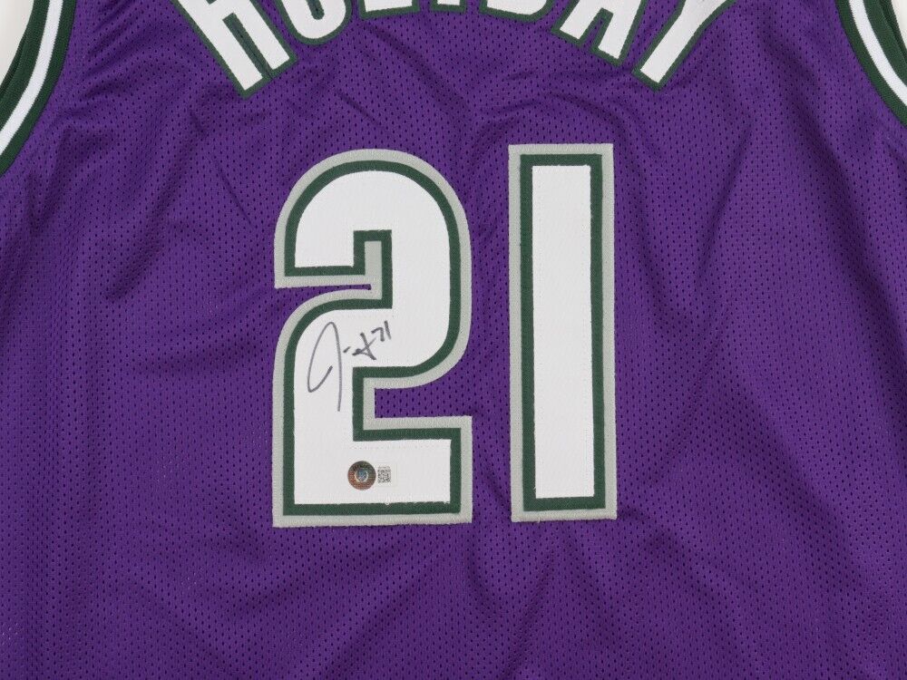 Jrue Holiday Milwaukee Bucks Signed Purple Jersey / 2021 NBA Champion ...