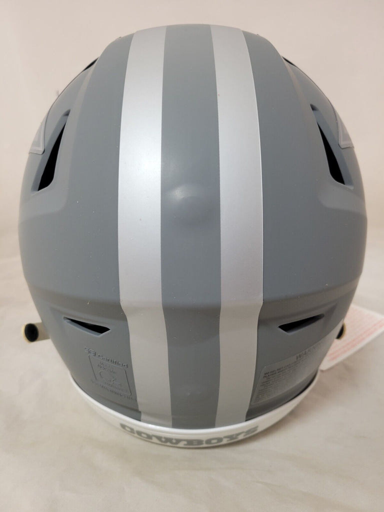 EMMITT SMITH SIGNED DALLAS COWBOYS SLATE SPEEDFLEX AUTHENTIC HELMET PR ...