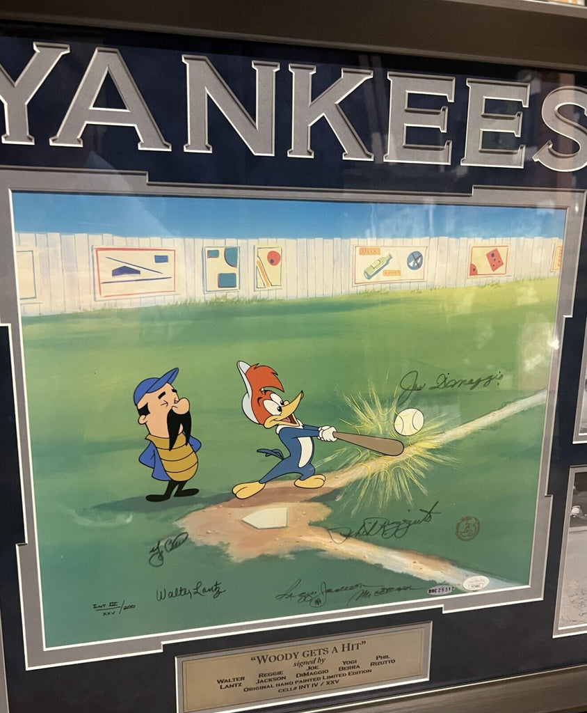 Walter Lantz Reggie Jackson Joe DiMaggio Yogi Berra Phil Rizutto Signe ...
