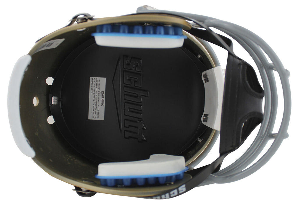 Notre Dame Kyle Hamilton "PLAC" Signed Schutt Full Size Rep Helmet BAS ...