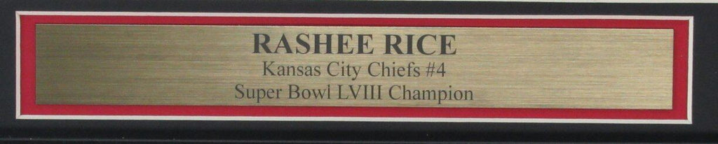 Rashee Rice Signed 8x10 Photo Kansas City Chiefs Framed Beckett 187175 ...