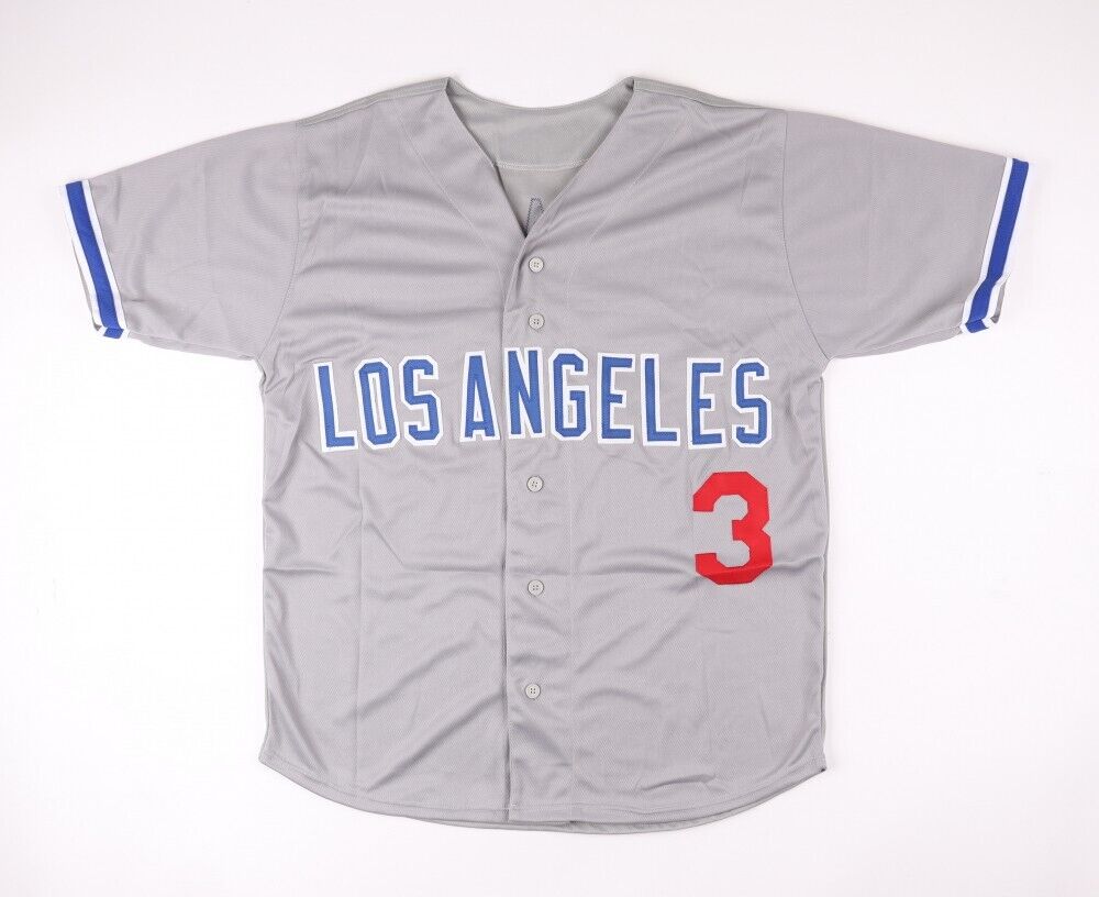 Steve Sax Signed Los Angeles Dodgers Jersey (JSA COA) 1982 Rookie of t ...