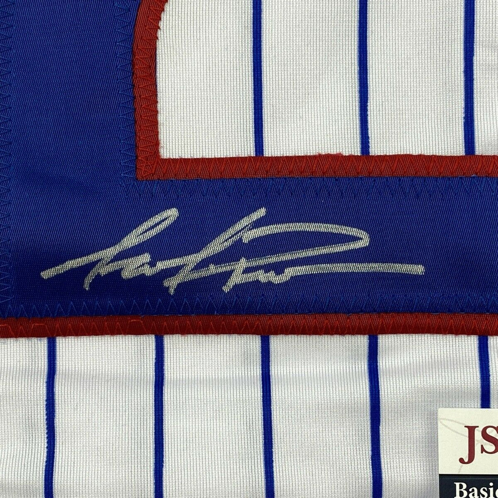 Autographed/Signed MARK PRIOR Chicago Pinstripe Baseball Jersey JSA CO ...