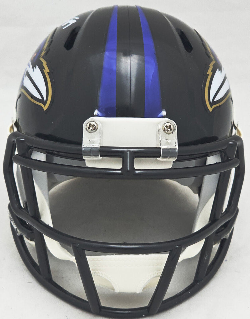 MARK ANDREWS AUTOGRAPHED RAVENS BLACK SPEED MINI HELMET BECKETT WITNES ...
