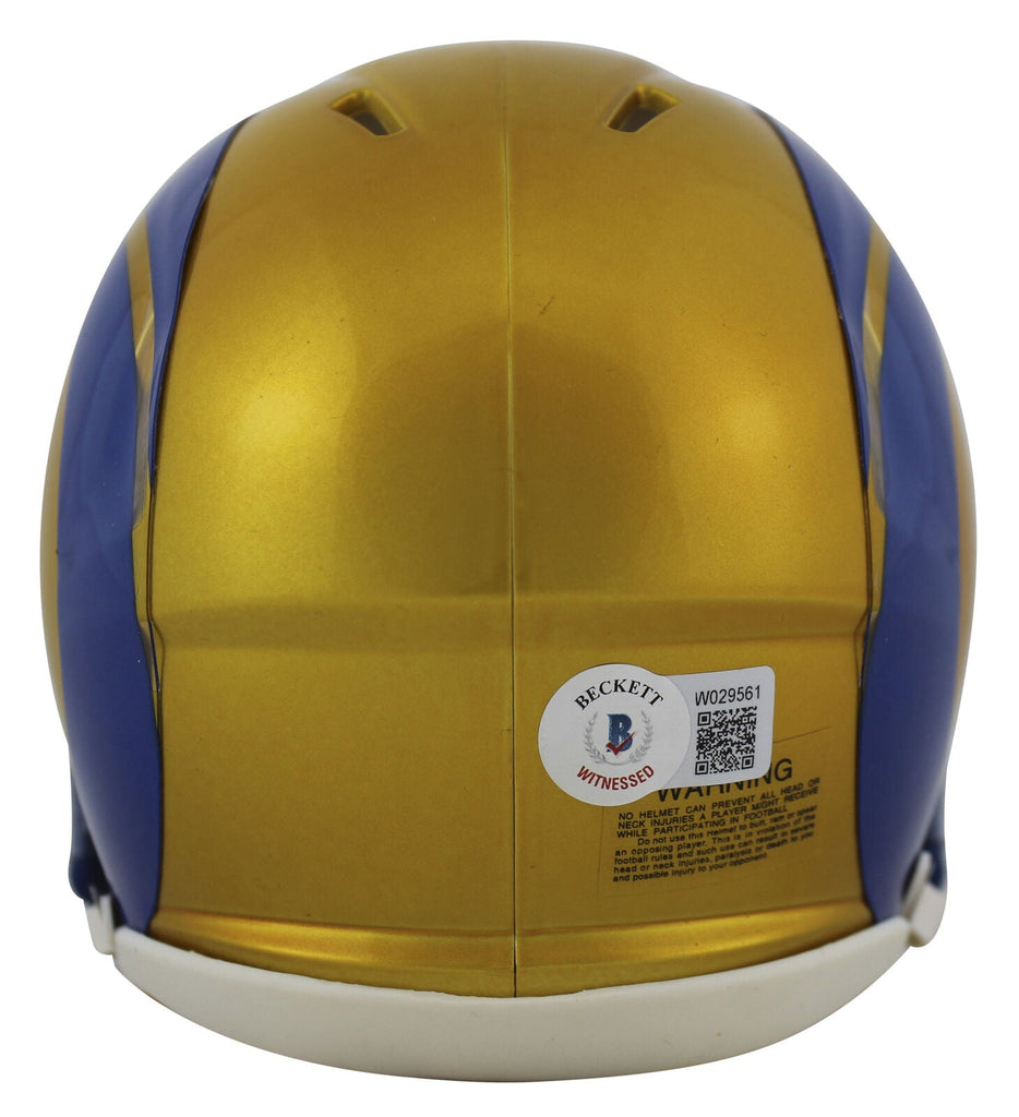 Rams Steven Jackson Authentic Signed Flash Speed Mini Helmet BAS Witne ...