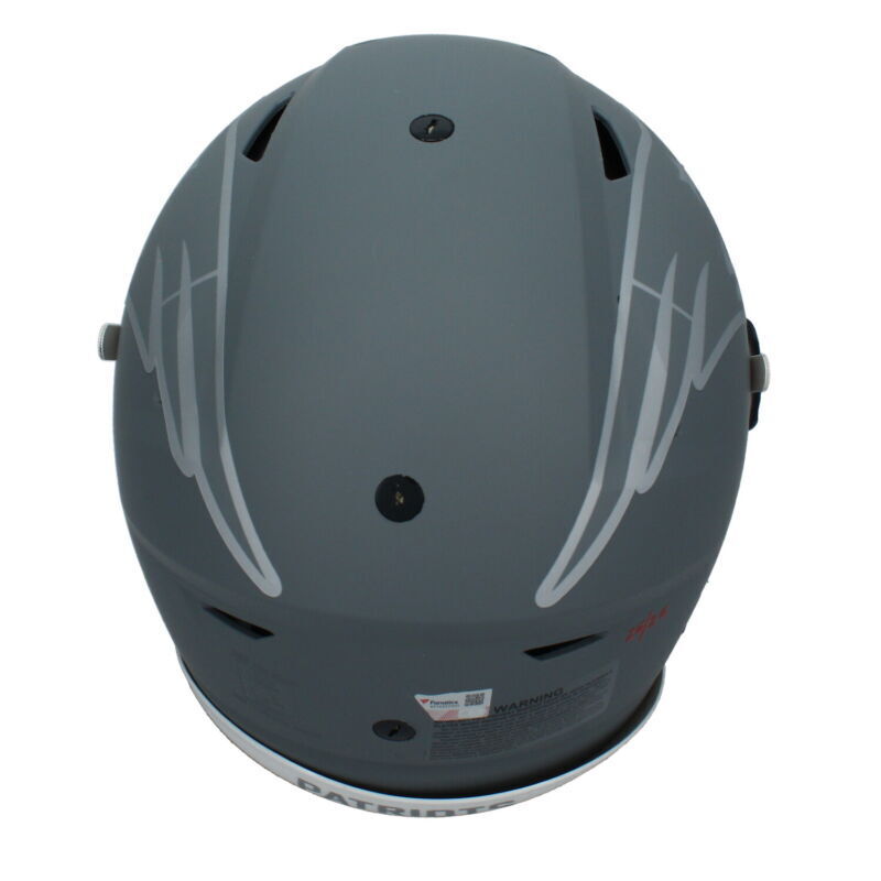 Tom Brady Auto "6x Champs" Patriots Slate SpeedFlex Helmet Fanatics LE ...