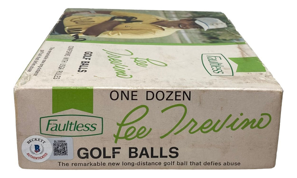 Lee Trevino Signed Faultless Golf Balls Box BAS – Super Sports Center