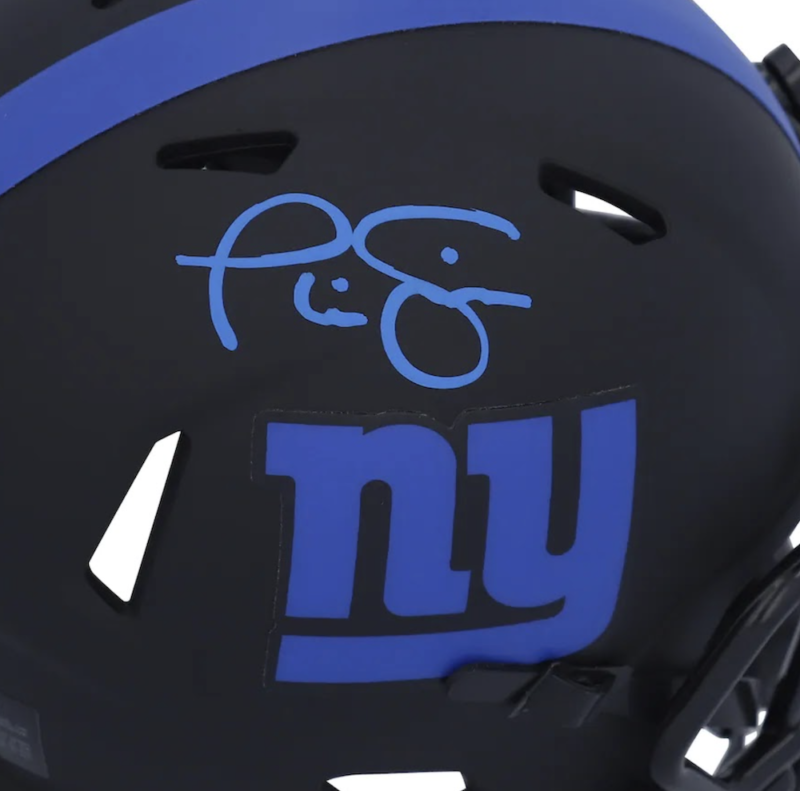 PHIL SIMMS Autographed New York Giants Eclipse Mini Speed Helmet FANAT ...