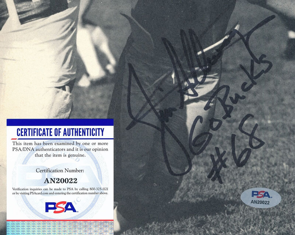 Jim Stillwagon Signed/Inscribed 8x10 Photo Ohio State PSA/DNA 188158 ...