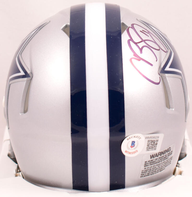 Cole Beasley Autographed Dallas Cowboys Speed Mini Helmet-Beckett W Ho ...