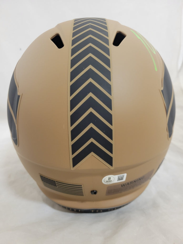 KENNETH WALKER III SIGNED SEATTLE SEAHAWKS STS2 SPEED REPLICA HELMET B ...