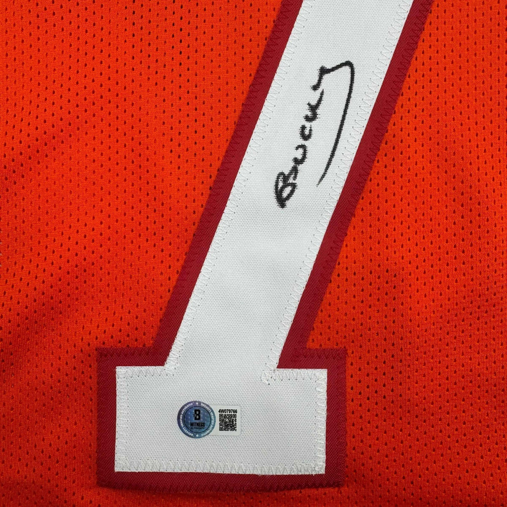 Autographed/Signed Bucky Irving Tampa Bay Creamsicle Retro Jersey Beck ...