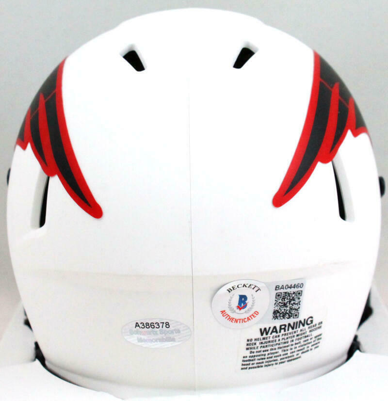 Corey Dillon Autographed Patriots Lunar Mini Helmet- Beckett Hologram ...