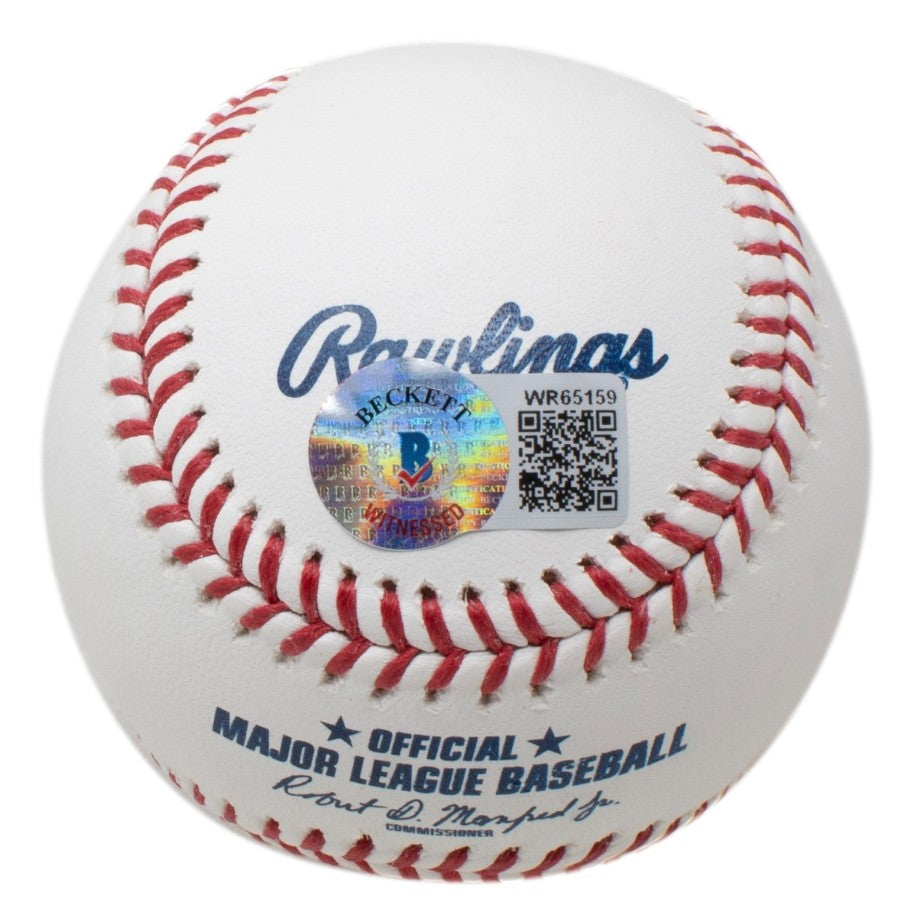Andre Dawson Chicago Cubs Signed Official MLB Baseball The Hawk BAS ...