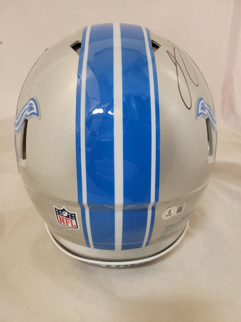 JARED GOFF & AMON RA ST BROWN SIGNED LIONS SPEED AUTHENTIC HELMET FANA ...