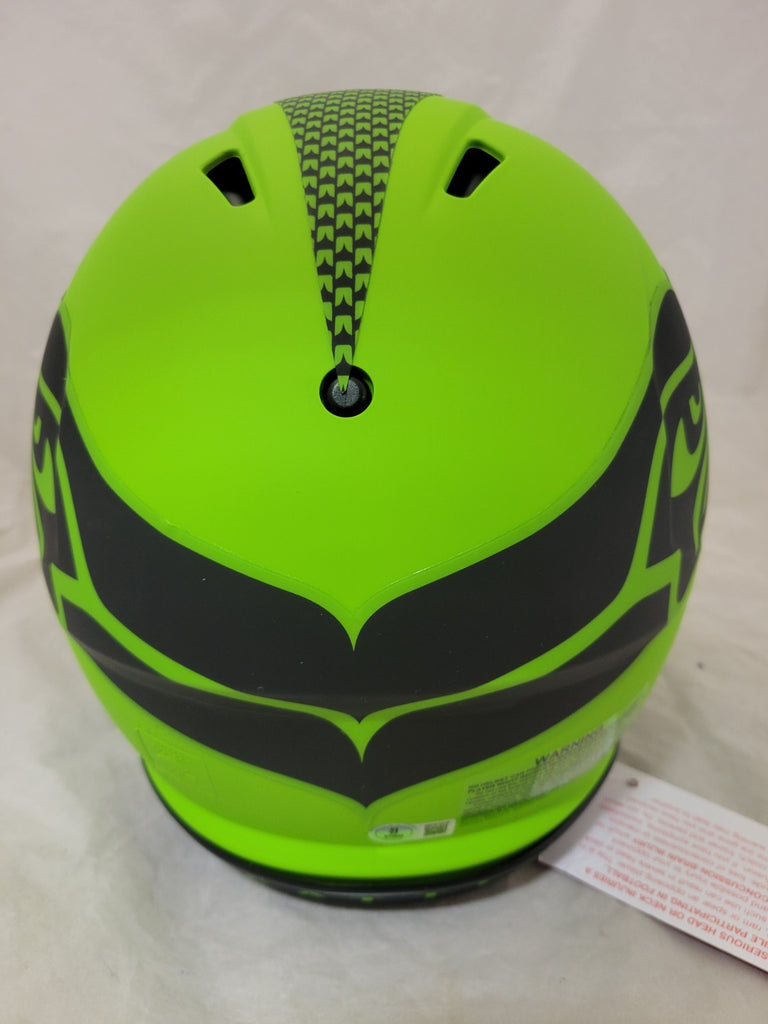 MATT HASSELBECK SIGNED SEATTLE SEAHAWKS F/S RAVE SPEED AUTHENTIC HELME ...