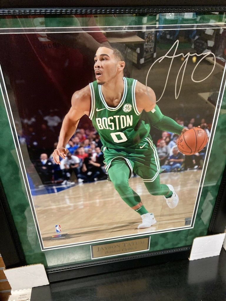 Jayson Tatum Signed Autographed Photo Custom Framed To 20x24 NEP ...